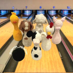 Barnyard Bowling Buddies Pattern, Crochet, PDF, Farm Animals, ENGLISH ...