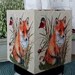 FOX Tissue Box Cover, Fox Gift, Tissue Box Cover, Square Tissue Box ...