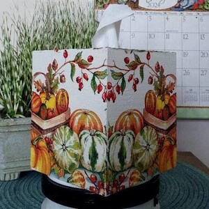 Tissue Box Cover, Fall Tissue Box Cover, Fall Lover Gift, Fall ...