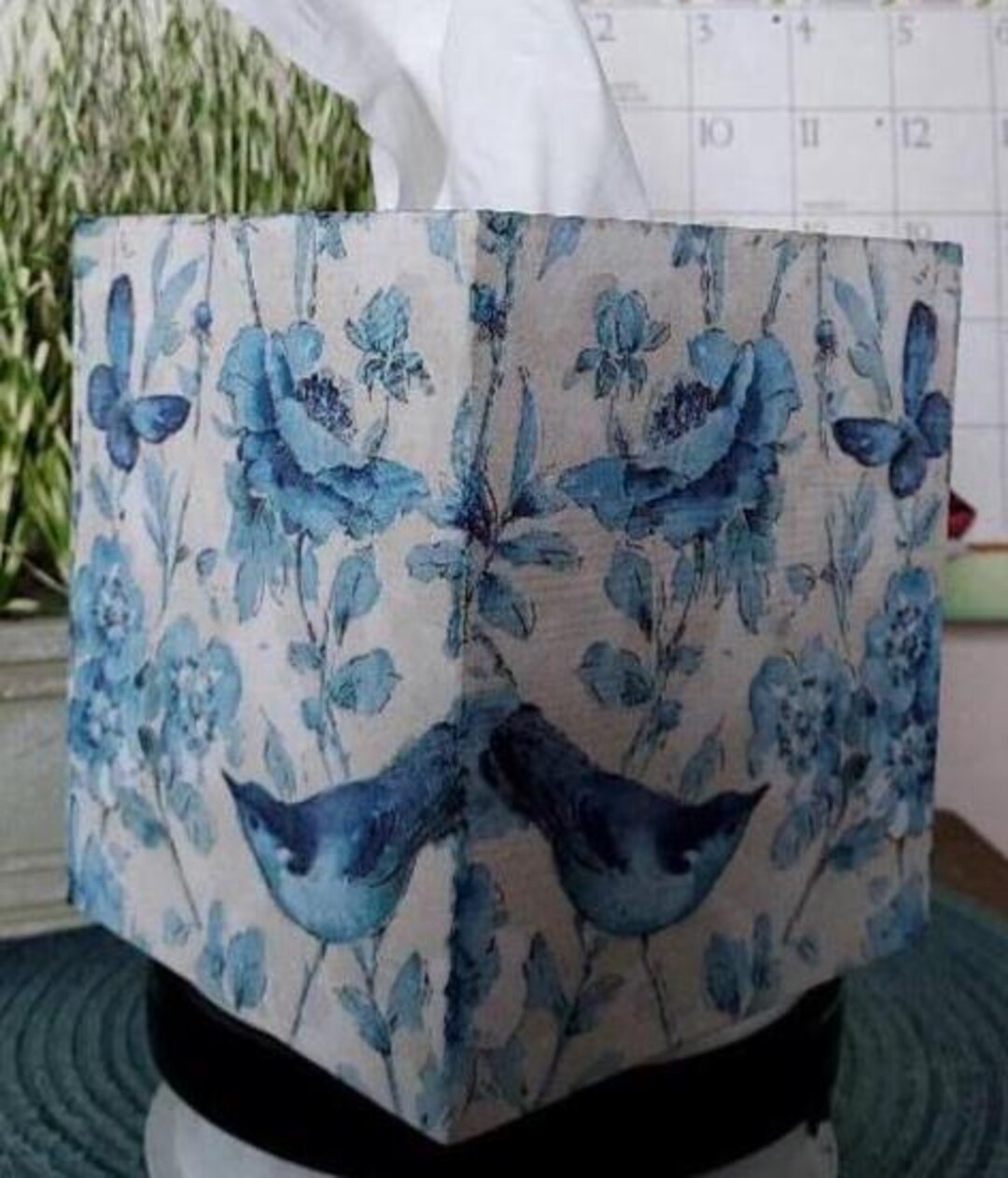 Decorative Bird Tissue Box Cover: Spring Accent Decor - Etsy