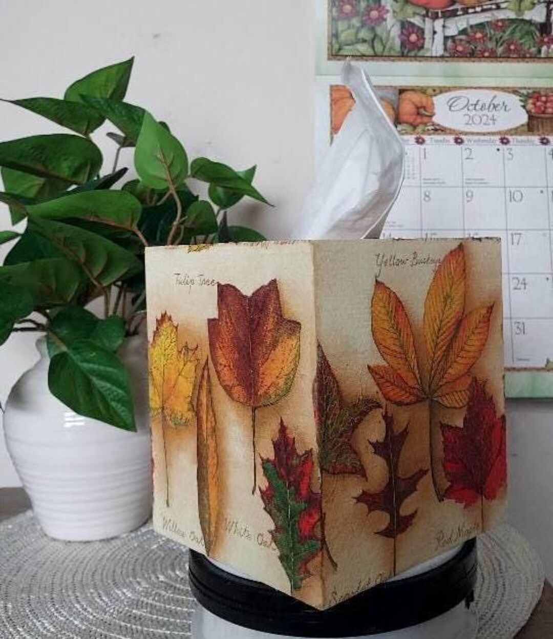 Tissue Box Cover, Fall Tissue Box Cover, Fall Lover Gift, Fall ...