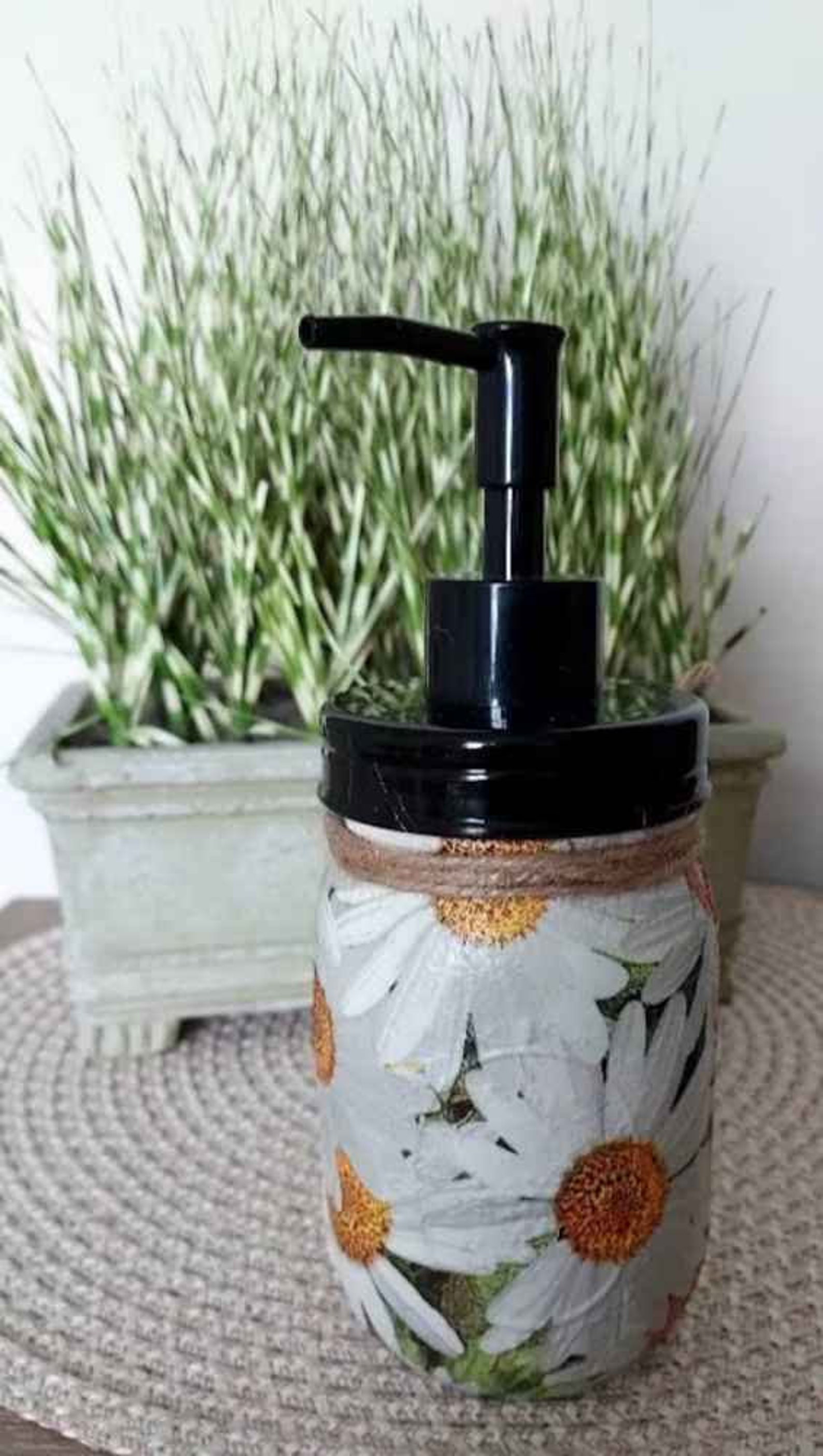 DAISY BATHROOM SET, Daisy Soap Dispenser, Daisy Toothbrush Holder ...