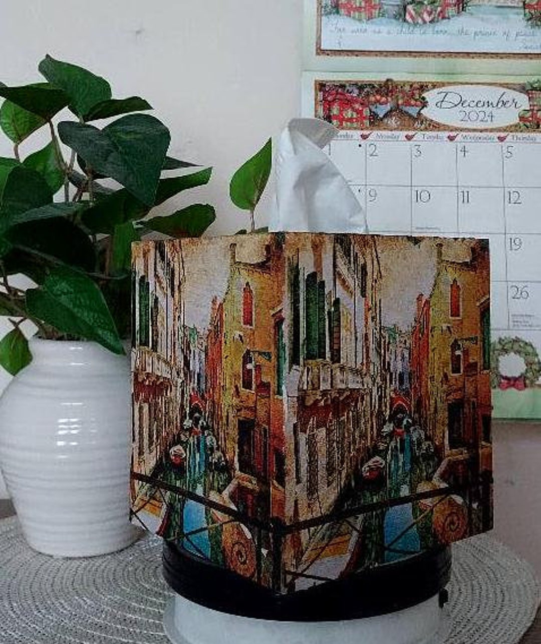 ITALY Tissue Box Cover, Tissue Box Cover, Italy Decoration, Italy Gift ...