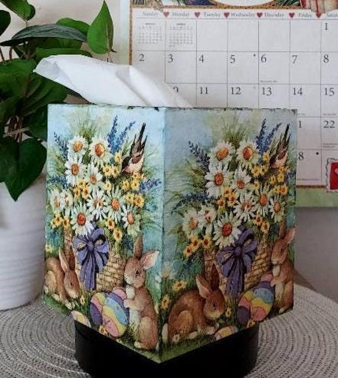 EASTER Tissue Box Cover, Easter Tissue Cover, Tissue Box Cover, Easter ...