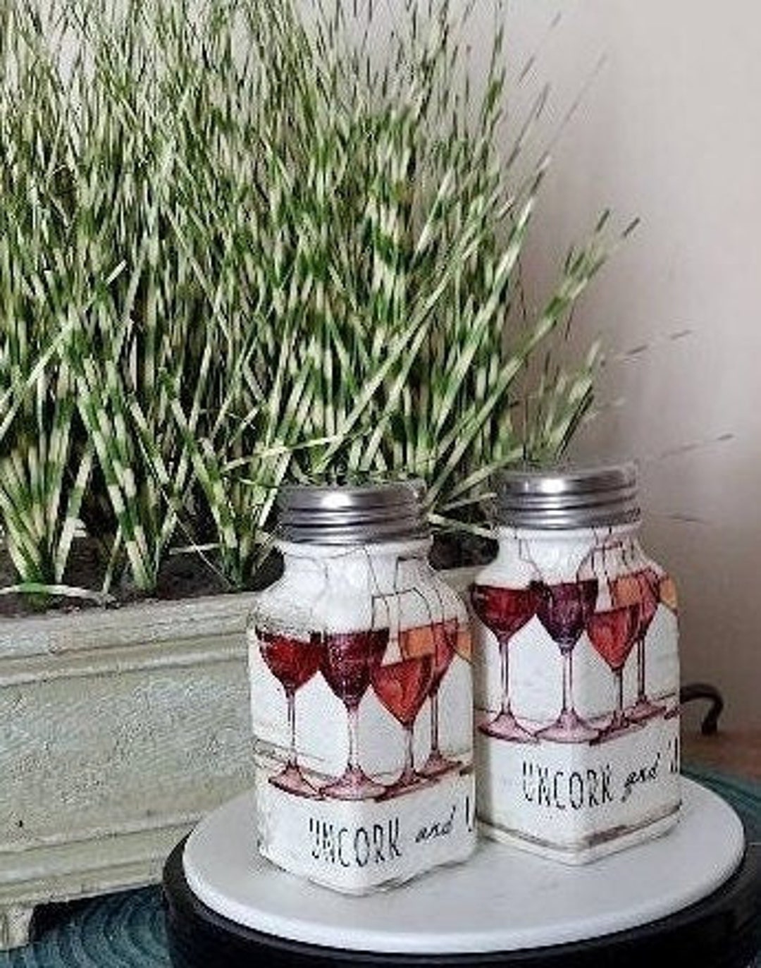 WINE SHAKER SET, Wine Salt/pepper Shakers, Wine Salt Shaker, Wine ...