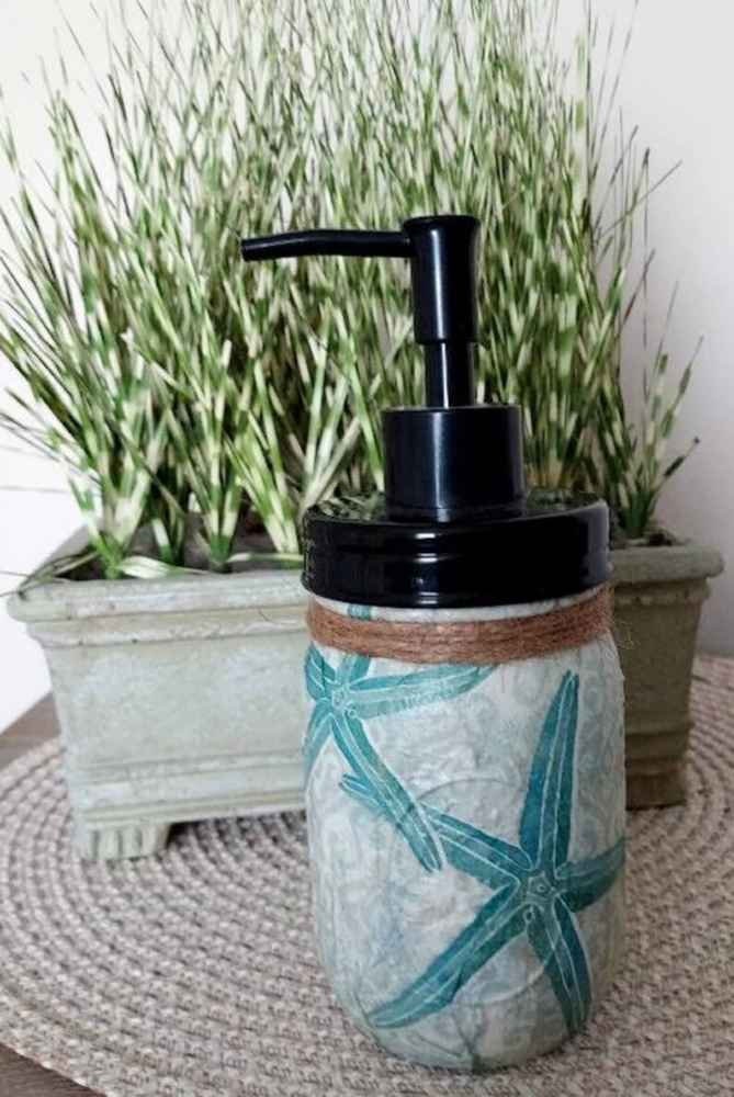 STARFISH BATHROOM SET, 3-piece Canister Set, Starfish Soap Dispenser ...