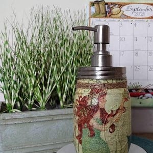 MERMAID SOAP DISPENSER, Soap Dispenser, Sanitizer Dispenser, Mermaid ...