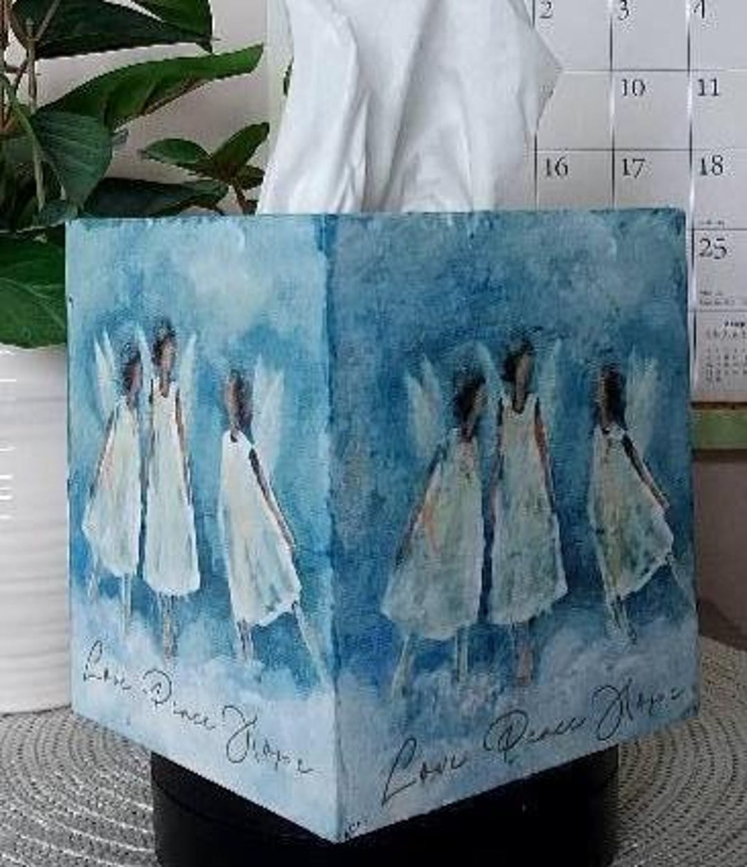 Angel Tissue Box Cover: Angel Accent Decor - Etsy