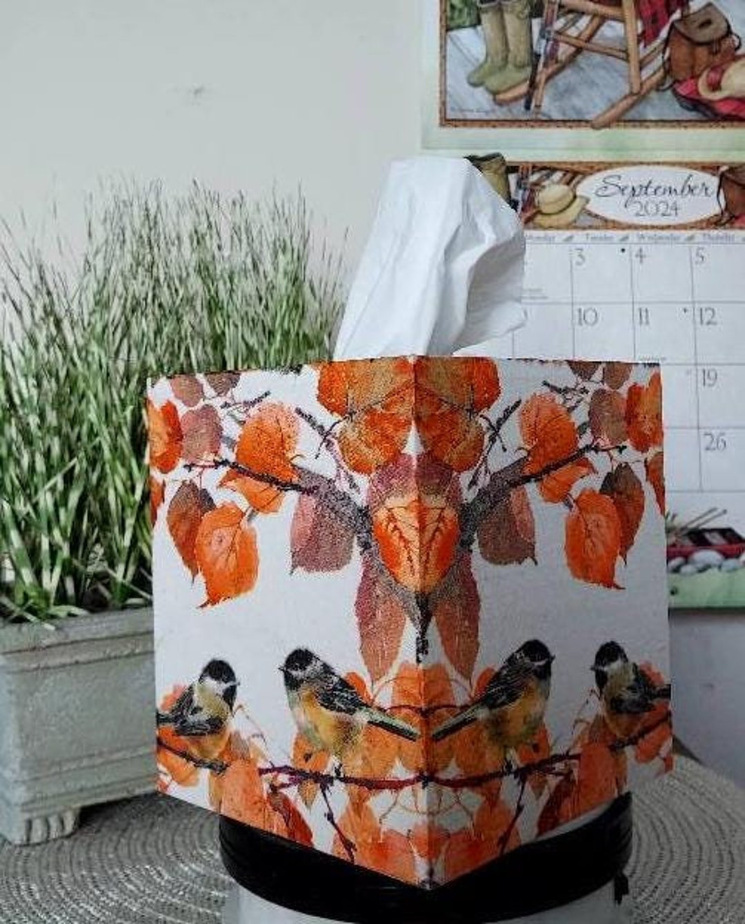 Tissue Box Cover, Fall Tissue Box Cover, Fall Lover Gift, Fall ...