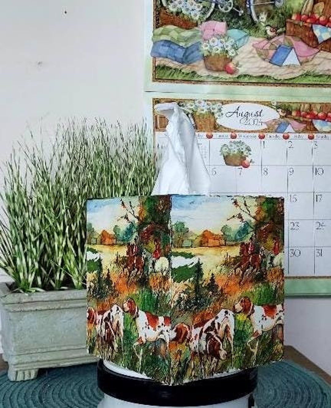 FOX HUNTING Tissue Box Cover, Fox Hunting Gift, Tissue Box Cover ...