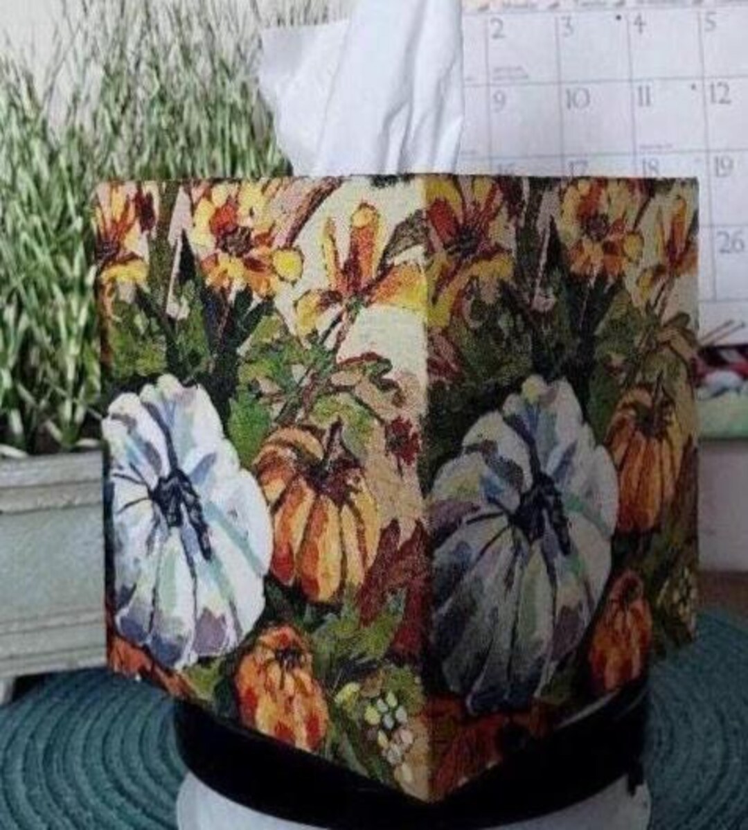 Fall Tissue Box Cover: Fall Accent Decor - Etsy Canada