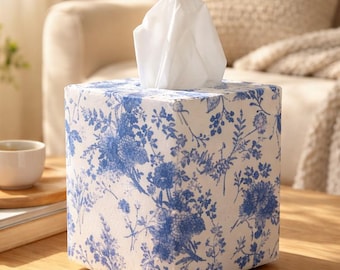 Spring Tissue Box Cover: Hydrangea Accent Decor - Etsy