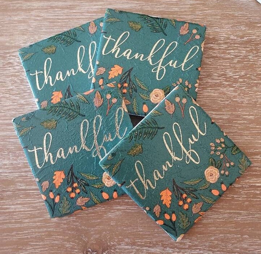 Thanksgiving Coasters Fall Coasters Beverage Coasters Stone - Etsy