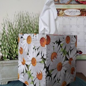 DAISY Tissue Box Cover, Tissue Box Cover, Daisy Decoration, Daisy Decor ...