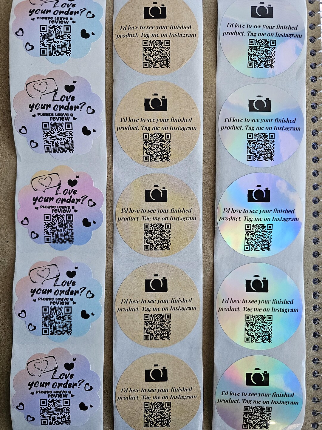 Custom Labels With QR for Reviews. - Etsy