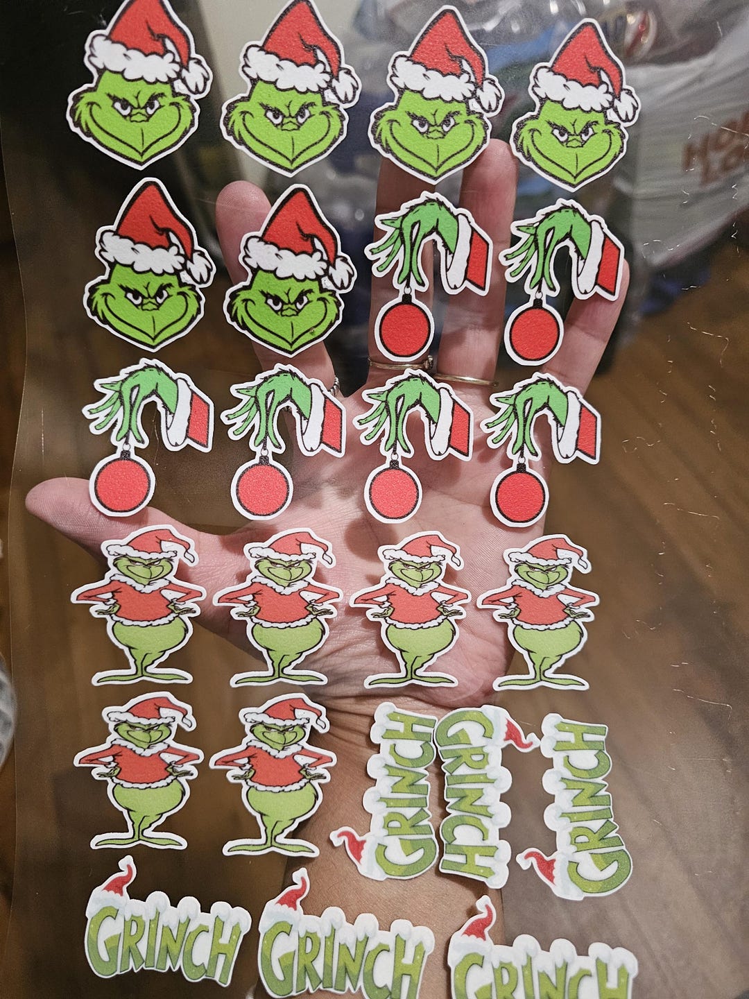 Grinch Edible Images Cut to Shape Precut - Etsy