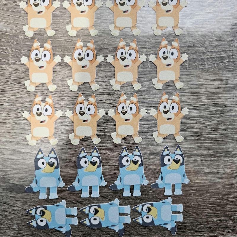 Bluey Edible Treat Toppers - Etsy