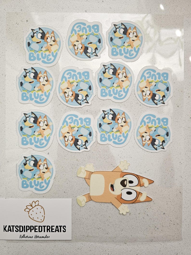 Bluey Edible Images Precut - Etsy