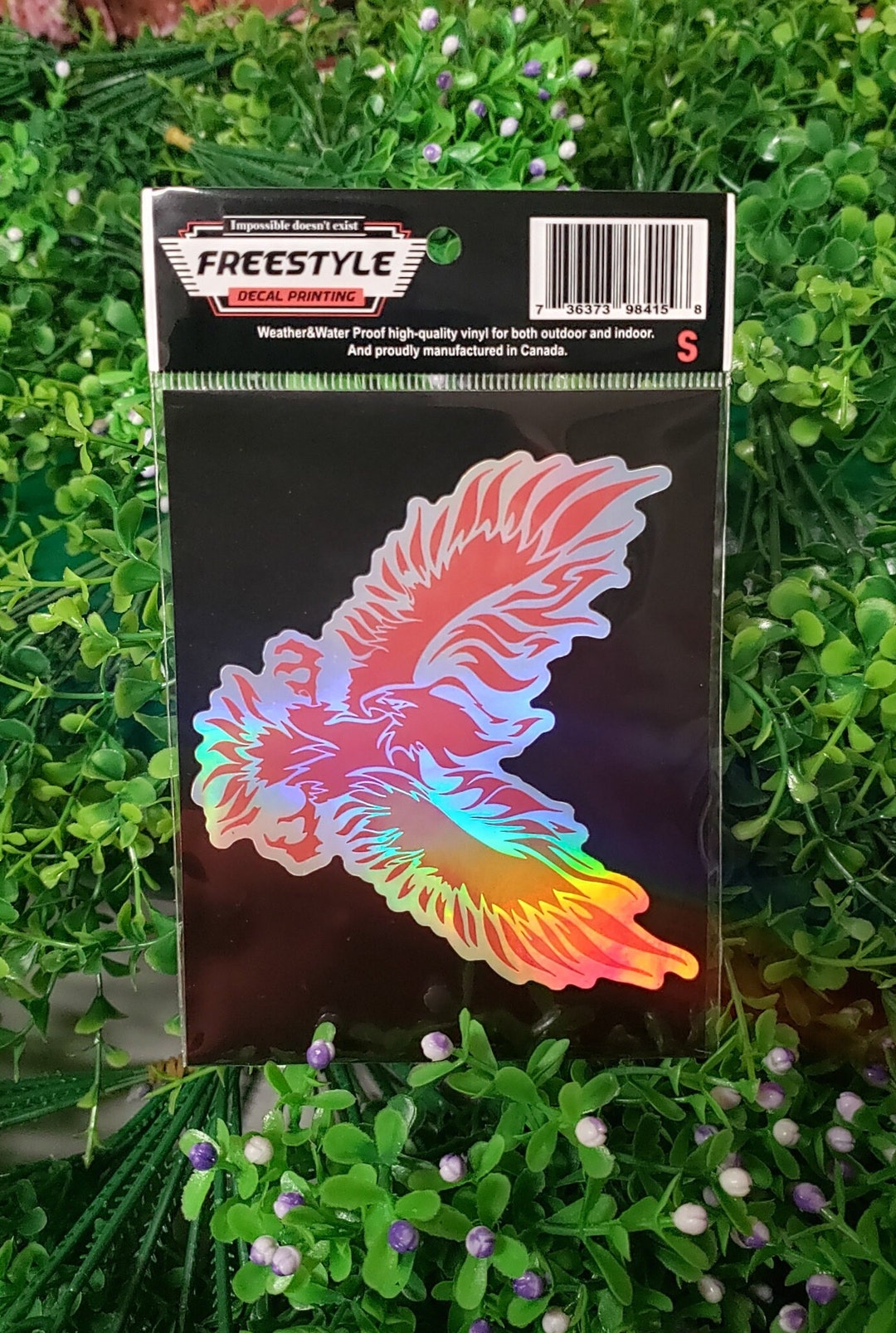 Red Falcon Hologram STICKER Waterproof Stickers Phone Laptop Car ...