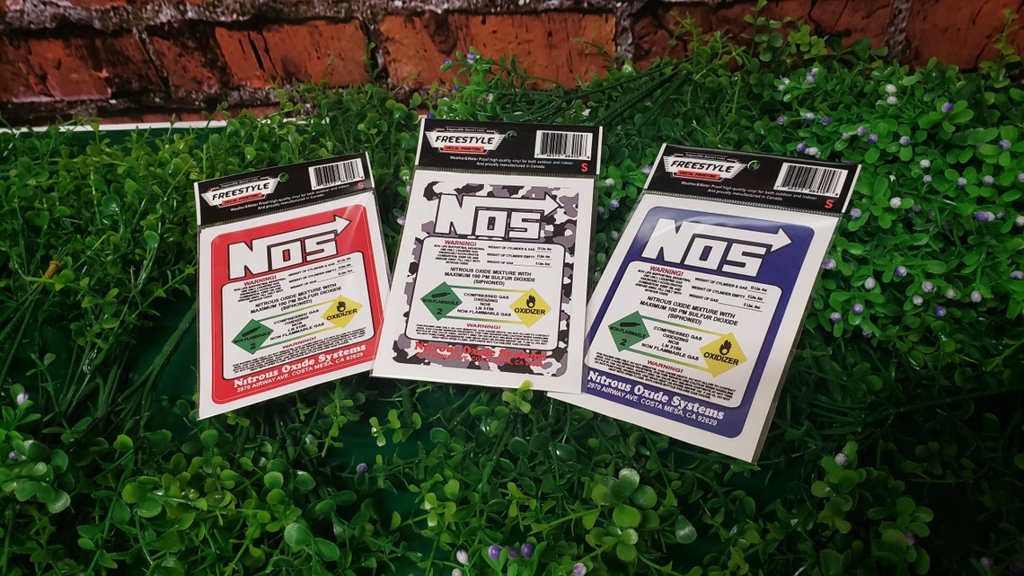 NOS Stickers Waterproof NOS Stickers - Etsy