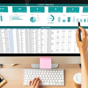 Client Tracker Record of Clients Interactions Organizes Data Efficient ...