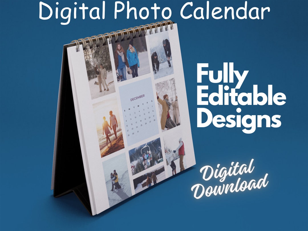 Customizable Photo Calendar 2024 for Family and Happy Memories Fully ...