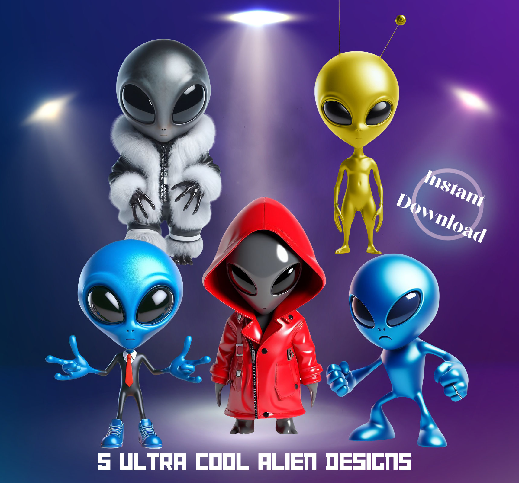 Ultra Cool Alien Designs for Parties, T-shirts, Mugs, Posters and More ...