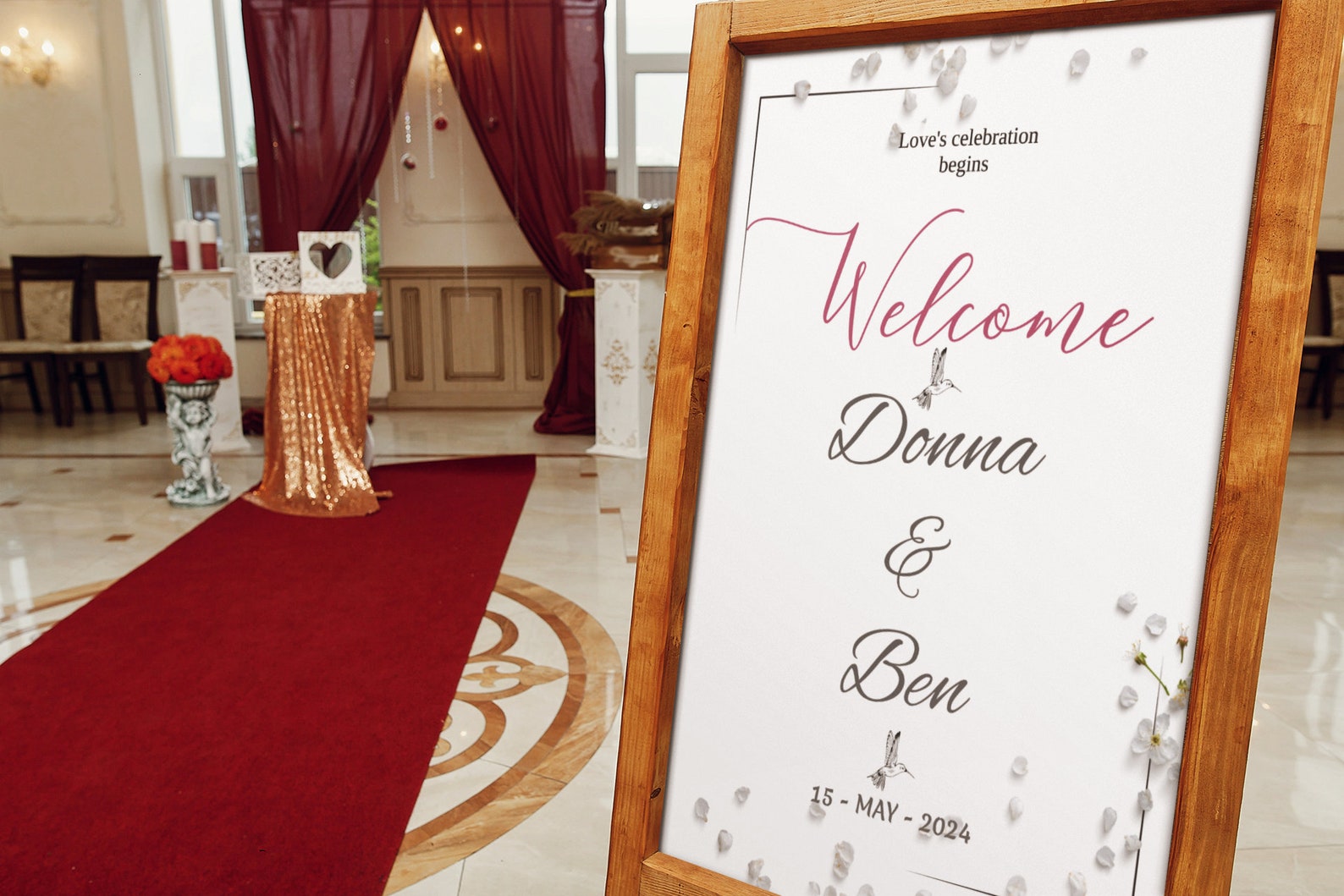 Welcome Sign for Wedding, Bride and Groom Welcome Sign, Printable ...
