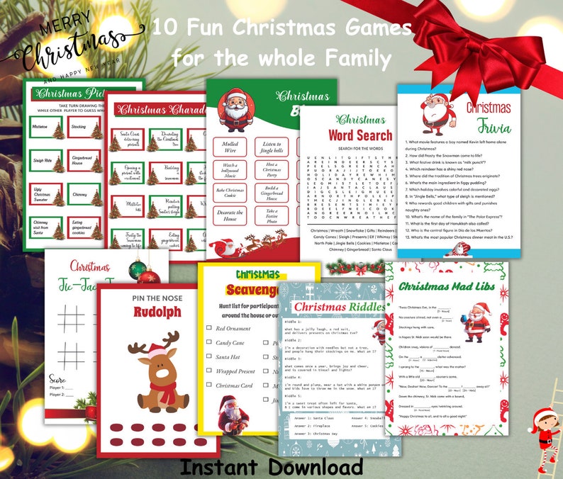 10 Fun Christmas Games for the Whole Family Holiday Celebration Games ...