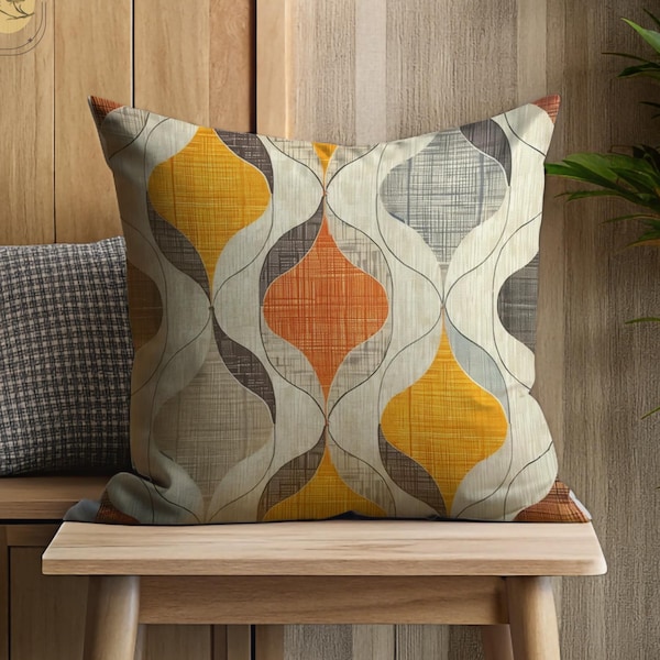 Mid Century Modern Pillows - Etsy