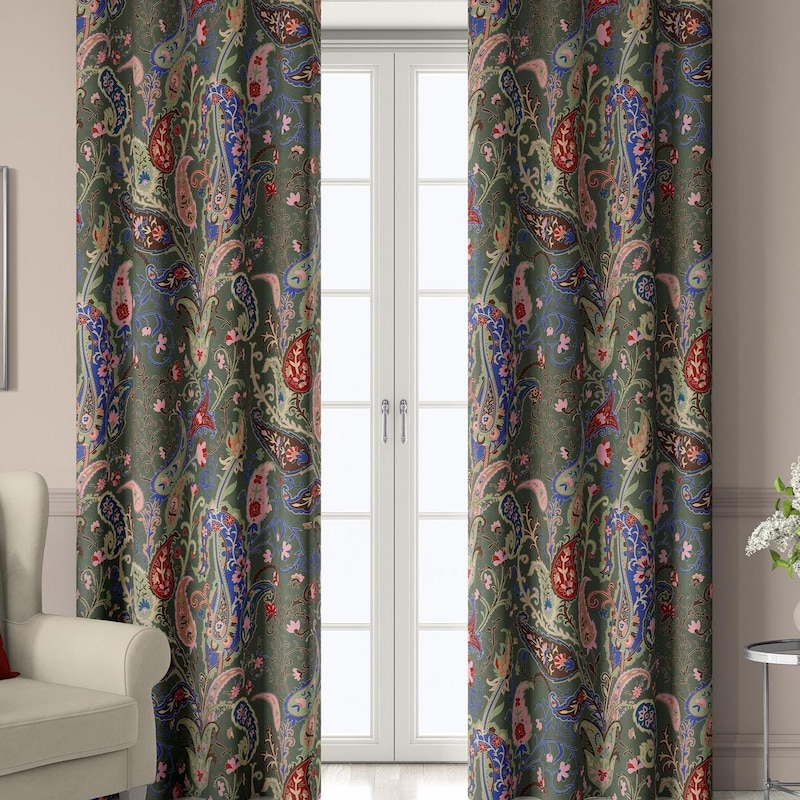 Paisley Curtains - Etsy
