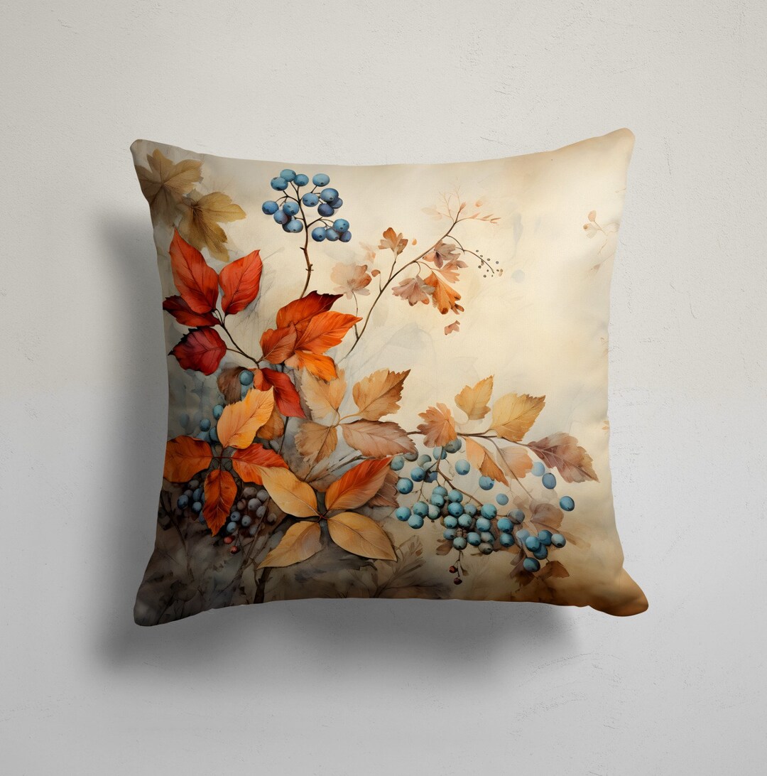Autumn Leaves Pillow Cases, Fall Decor Cushion Cover, Autumn Pillow ...