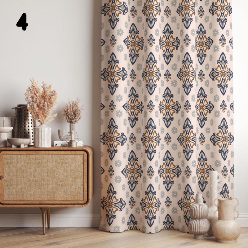 Scandinavian Tab Curtains - Etsy