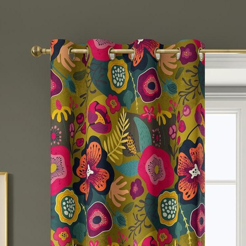 Mustard Curtains - Etsy