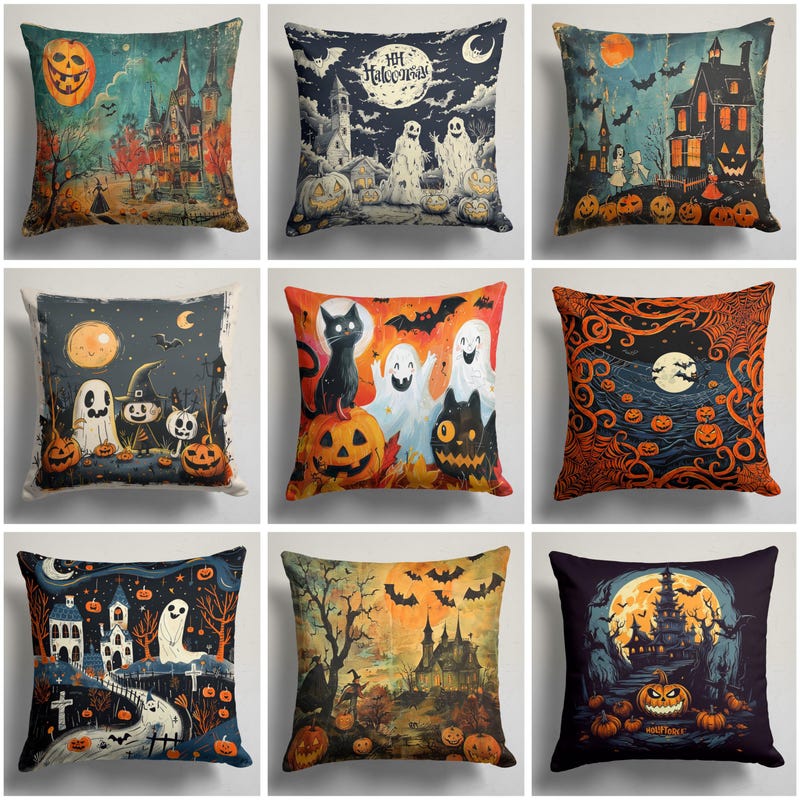 Halloween Pillows - Etsy