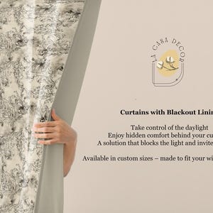 Rust Orange and Blue Floral Curtains, Vintage Botanical Drapes for ...