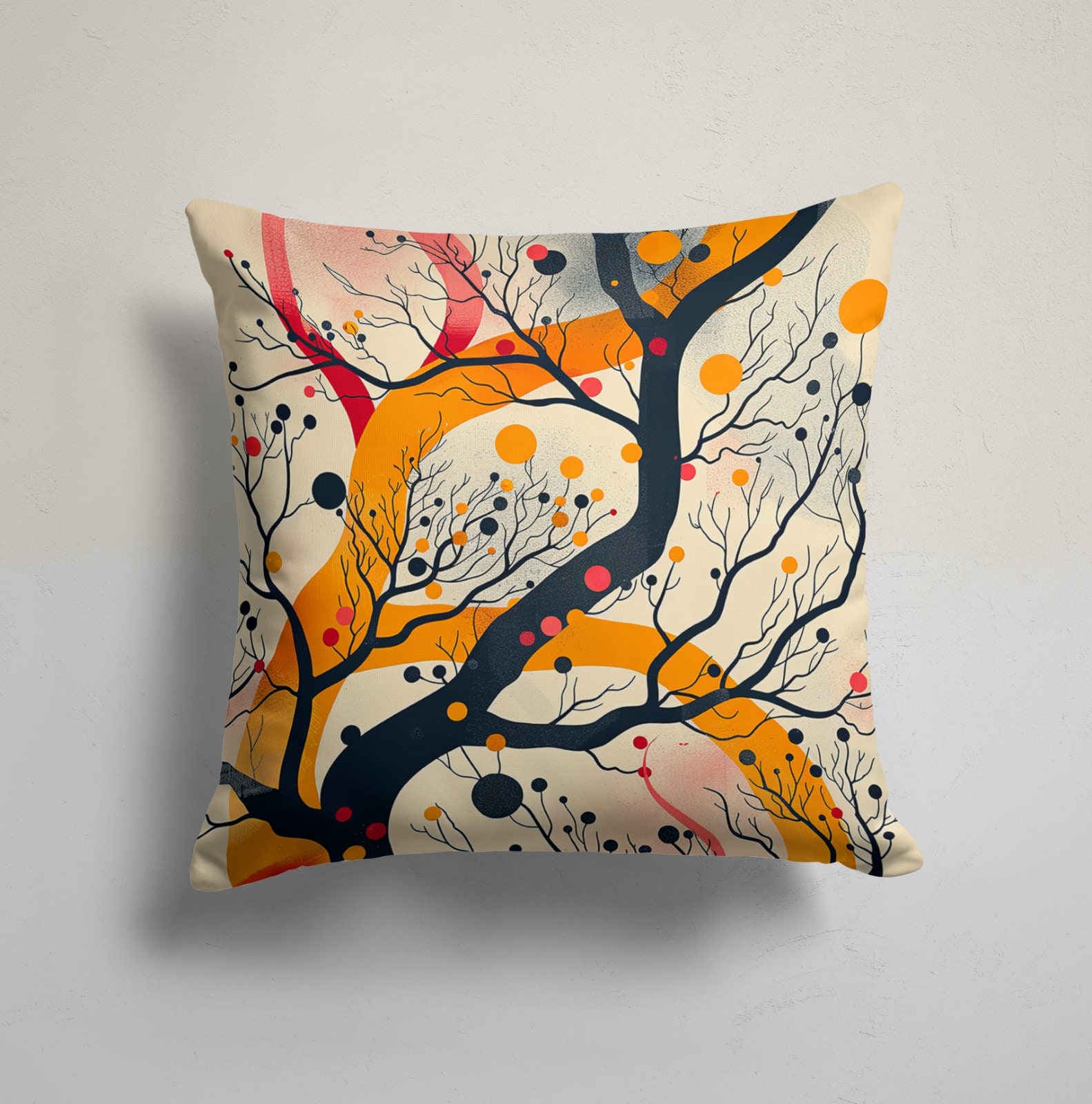 Mid Century Modern Pillow Cover, Geometric Modern Pillowcase, Retro ...