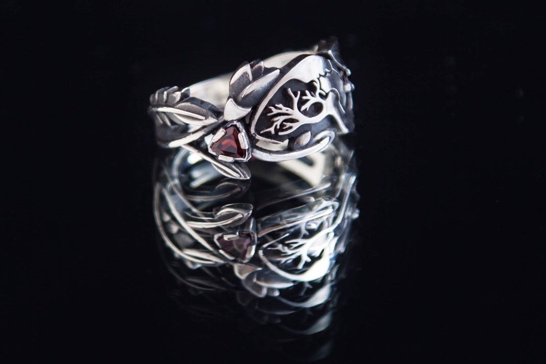 Love Crime Ring, Hannibal Inspired Silver Ring, Hannigramm Ring, Dark ...