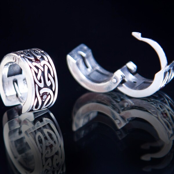 Celtic Hoop Earrings - Etsy