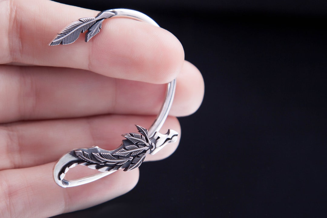 Quetzalcoatl Aztec Dragon Sterling Silver Ear Cuff House of Dragon ...