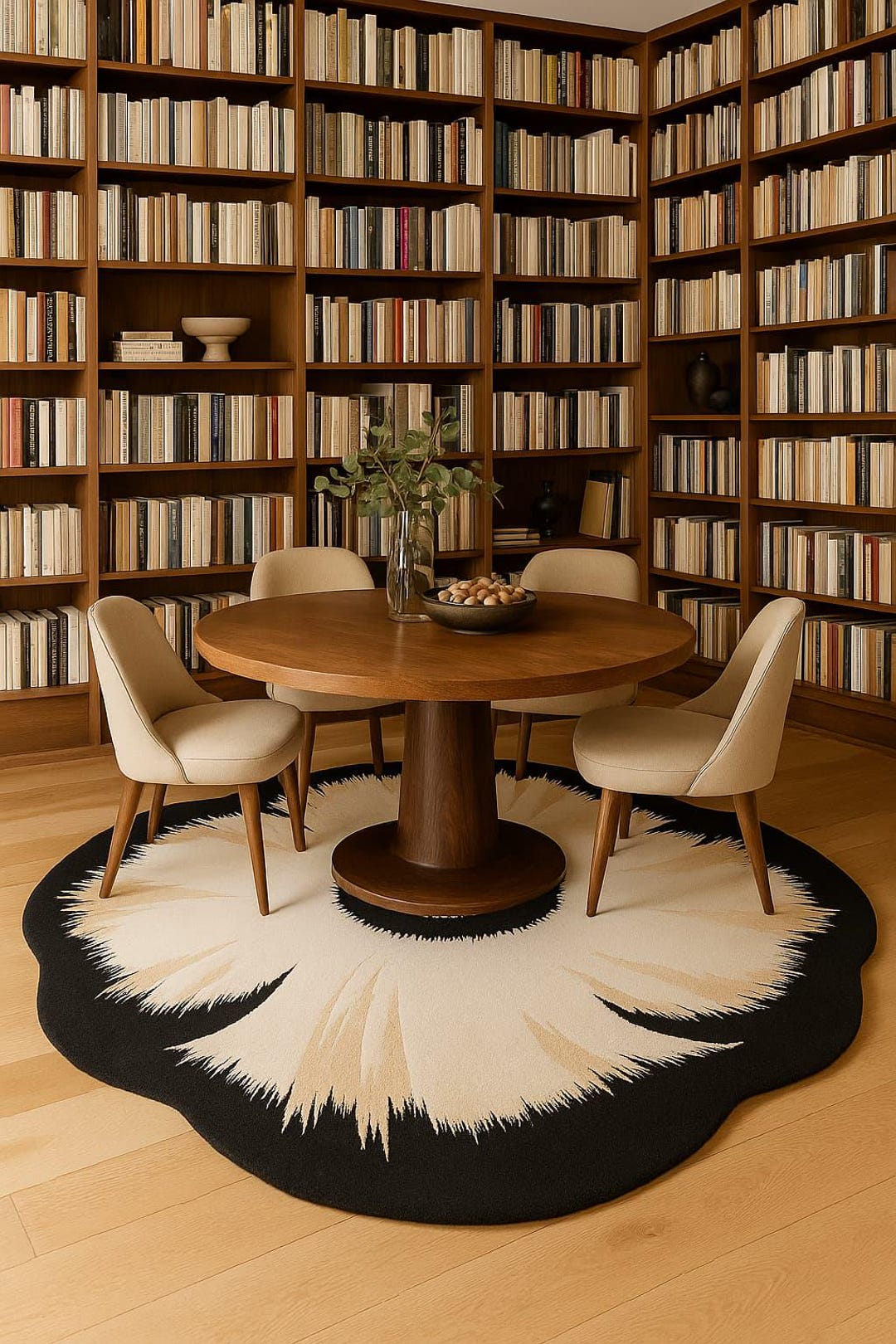 Floral Burst Hand-tufted Wool Carpet – Sculpted Edition Design ...