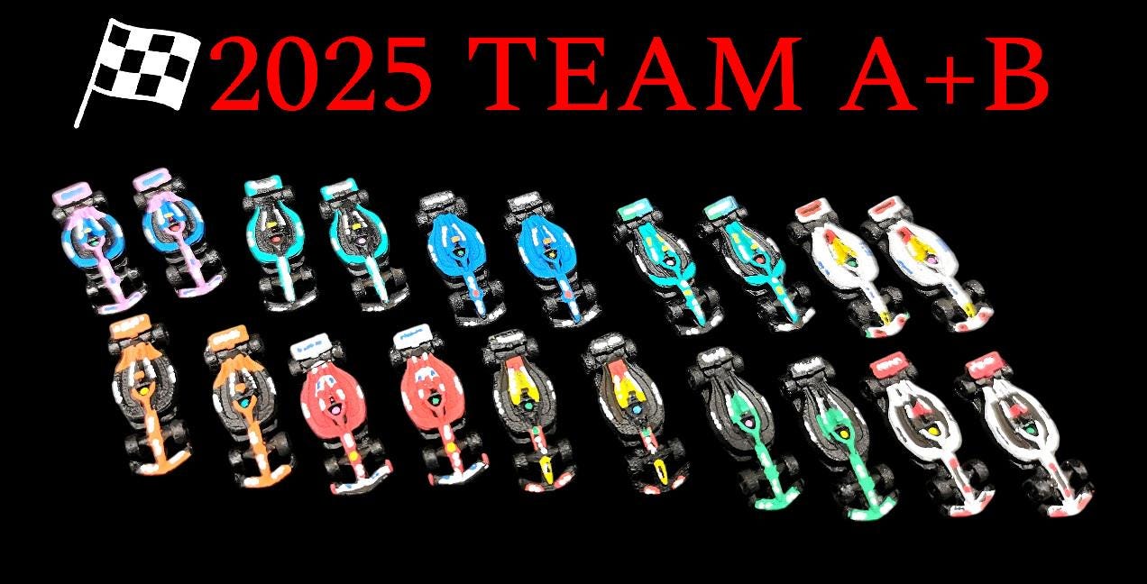 F1 Cars 2025 - Upgrade Kit for Formula D Game - Etsy