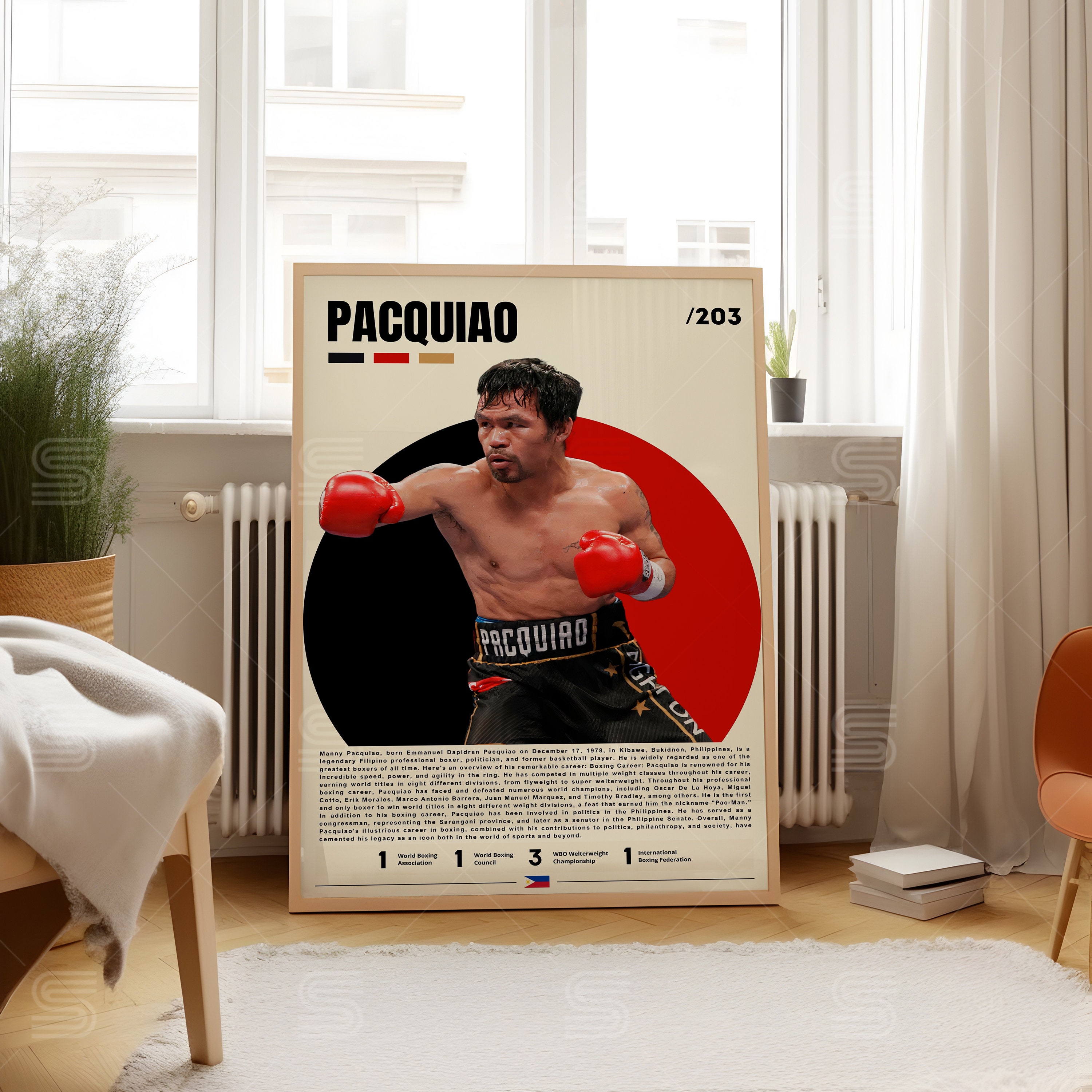 Manny Pacquiao Poster, Boxing Poster, Gym Wall Art, Sports Poster, Gym ...