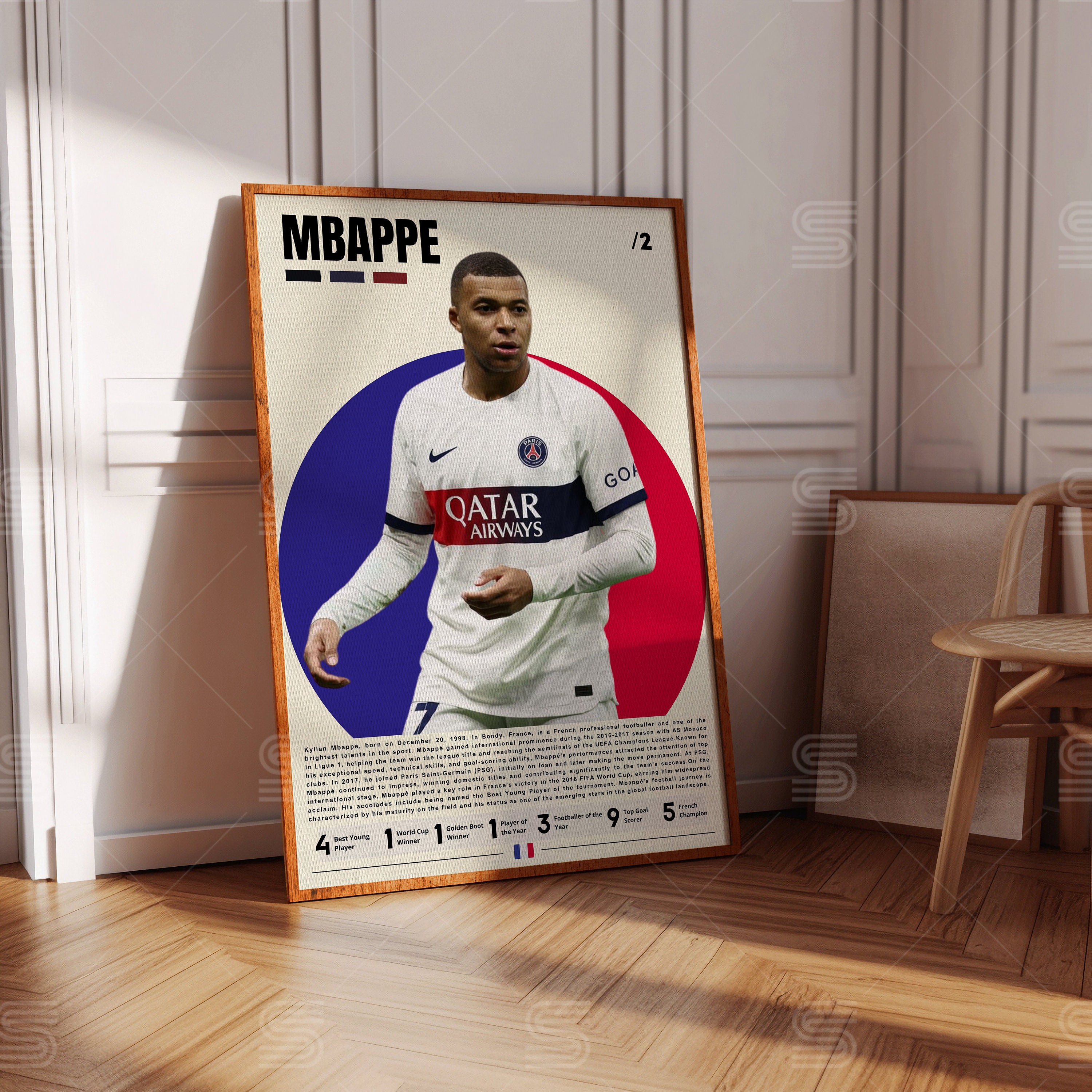 Kylian Mbappé Poster, Paris Saint Germain, Football Player Poster ...