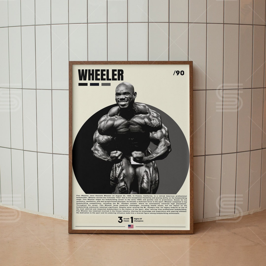 Flex Wheeler Poster, Bodybuilding Poster, Gym Wall Art, Sports Poster ...