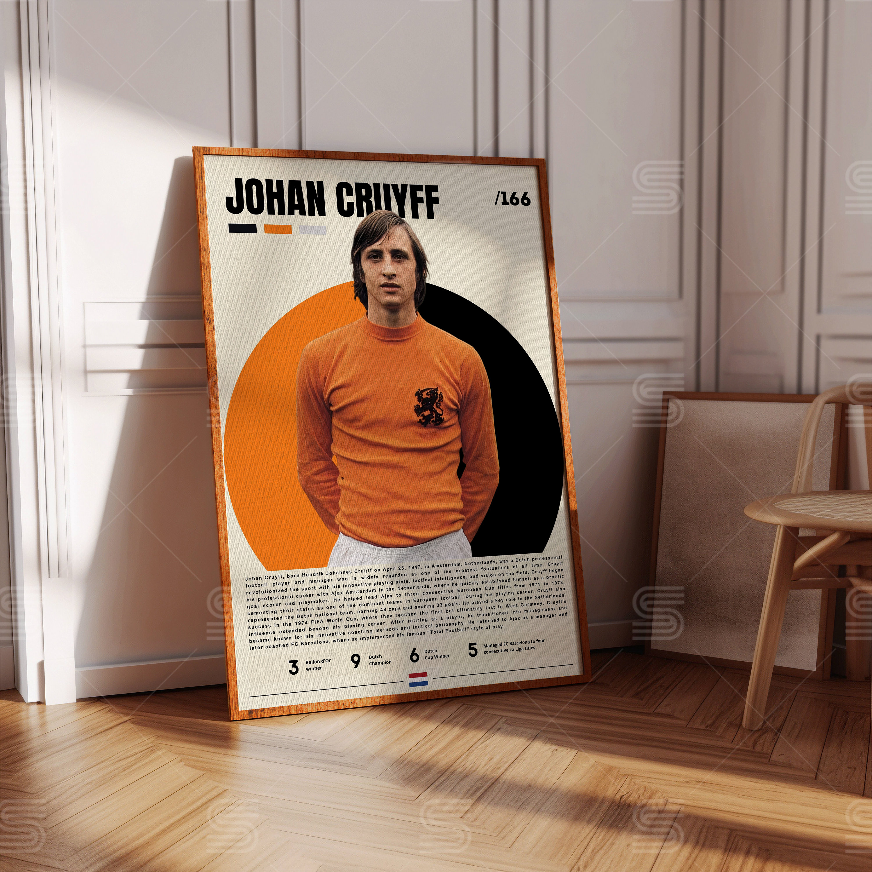 Johan Cruyff Poster, Football Player Poster, Soccer Gifts, Sports ...