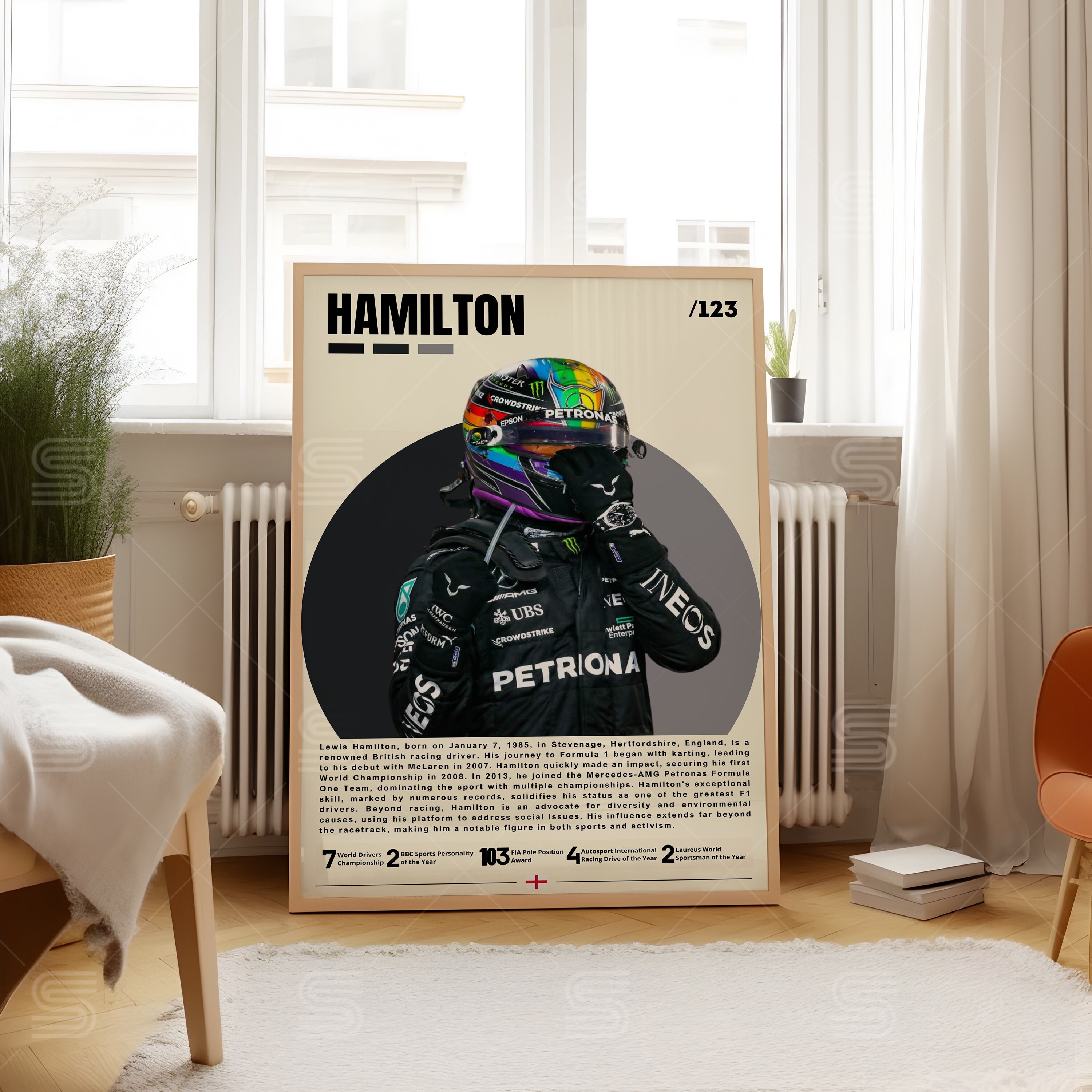 Lewis Hamilton Poster, Formula One Poster, F1 Racing Poster ...