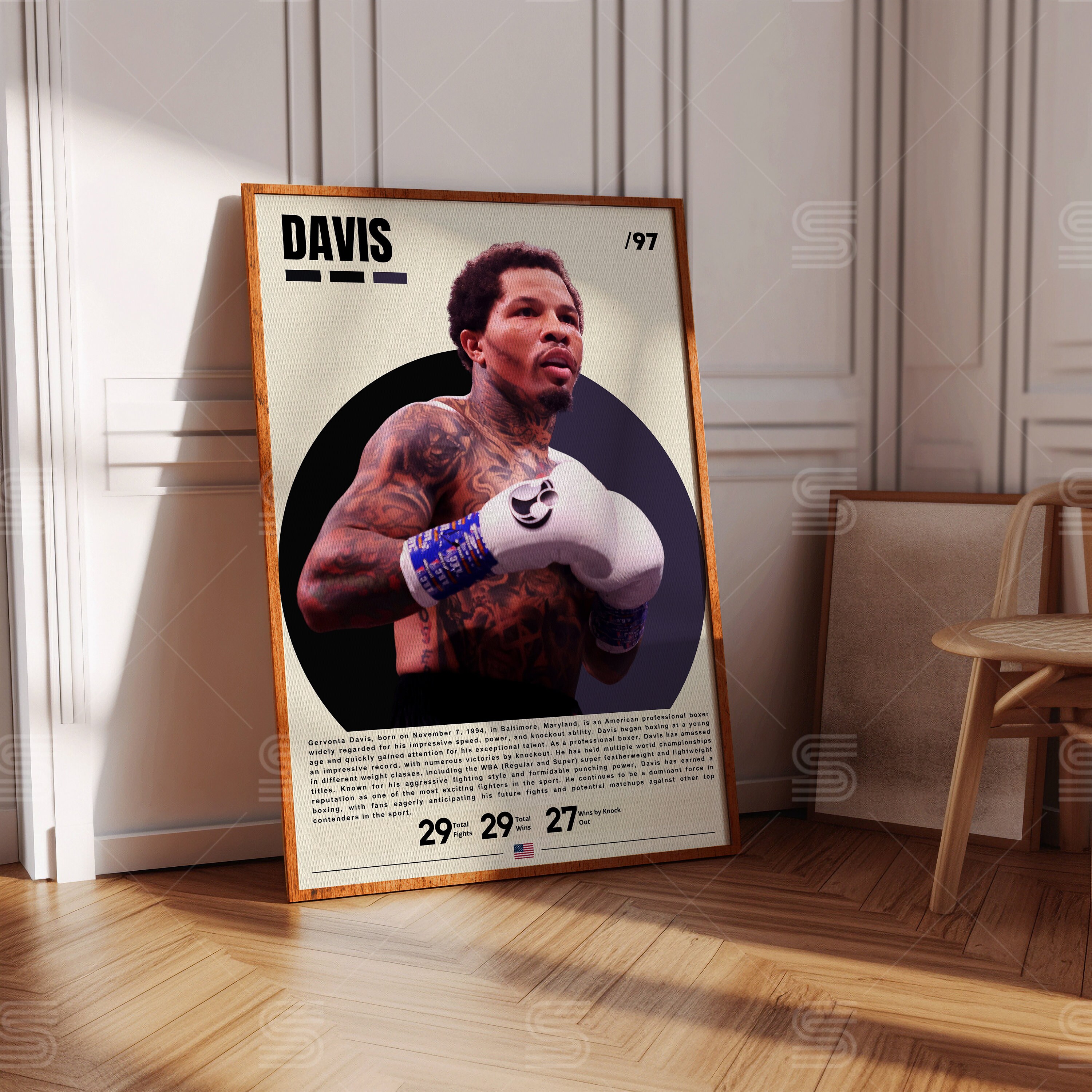 Gervonta Davis Poster, Boxing Poster, Gym Wall Art, Sports Poster, Gym ...
