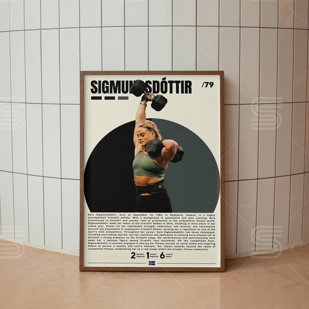Sara Sigmundsdottir Poster, Crossfit Poster, Crossfit Games Posters ...