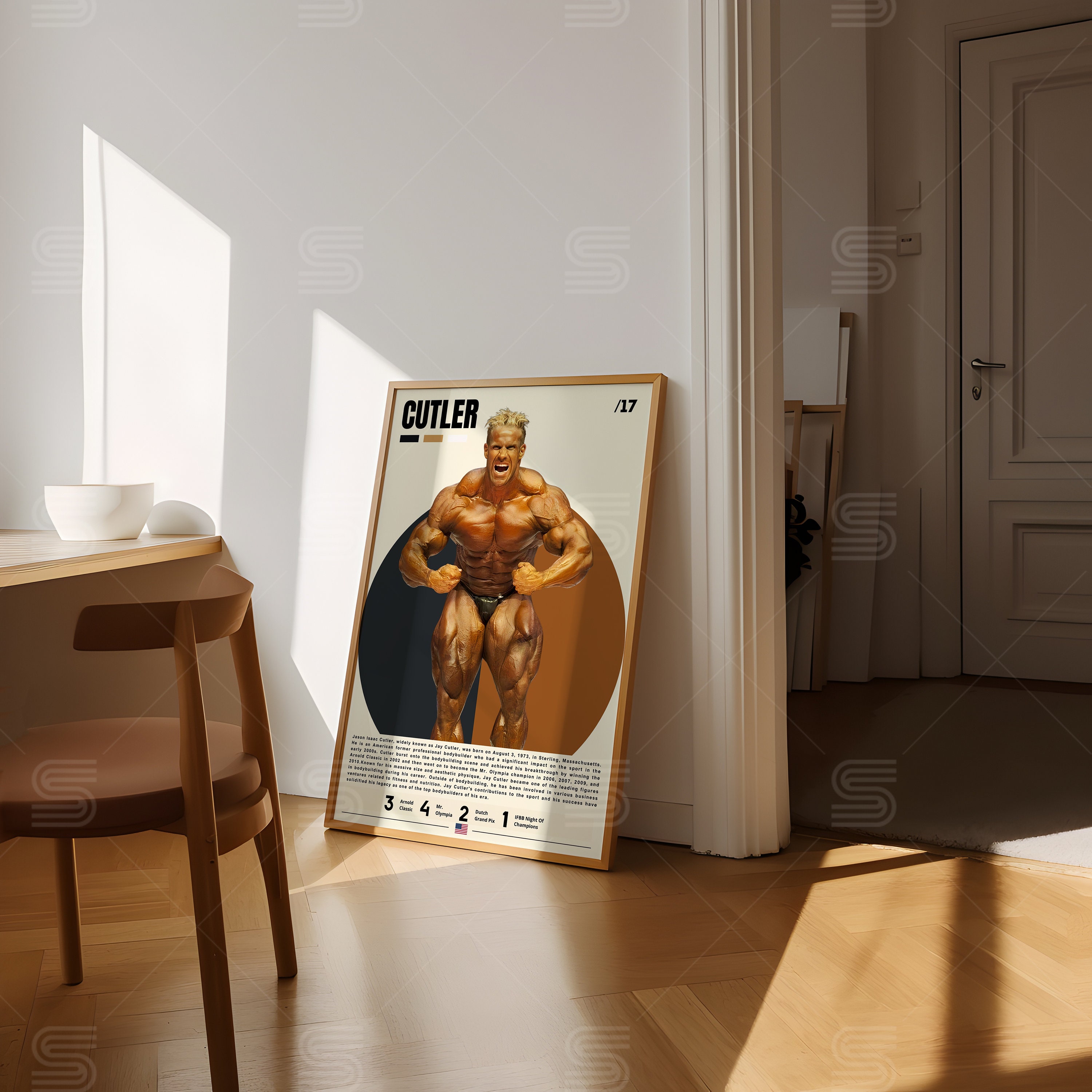 Jay Cutler Poster, Bodybuilding Poster, Gym Wall Art, Sports Poster ...